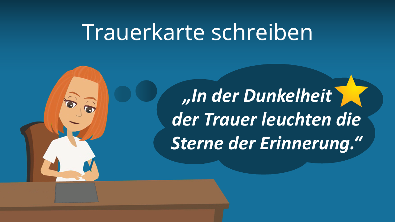 Trauerkarte schreiben • Beispiele & Vorlagen · [mit Video]